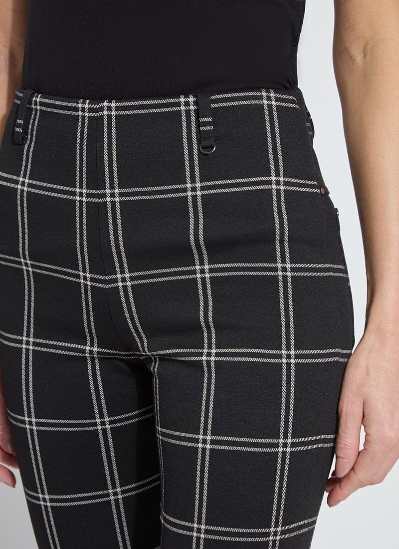 Petra Patterned Baby Bootcut 33 Inch Inseam Coastal Windowpane - Lysse ...