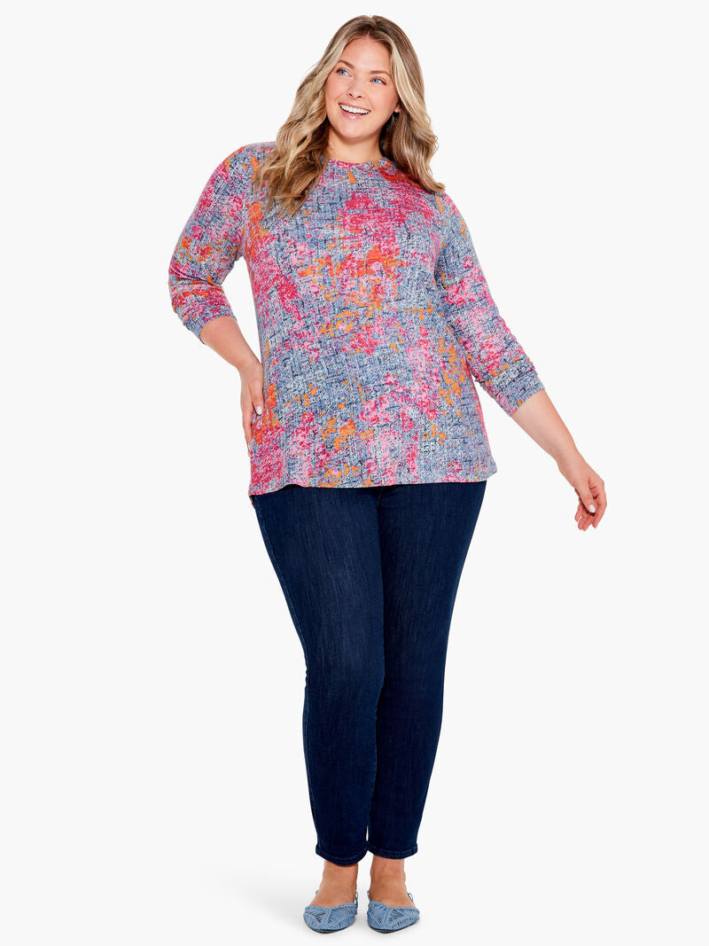 FINAL SALE ALENA ABSTRACT GLOW TEE - NIC & ZOE H221019W – Aurora Lynn ...